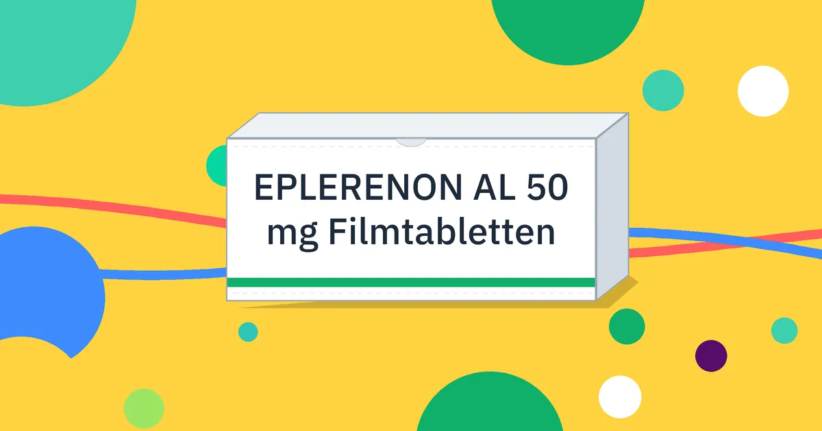 Symbolbild: Packung mit der Aufschrift EPLERENON AL 50 mg Filmtabletten (PZN 19855017) – Verfügbarkeit und Bezug in Apotheken in Frankfurt am Main