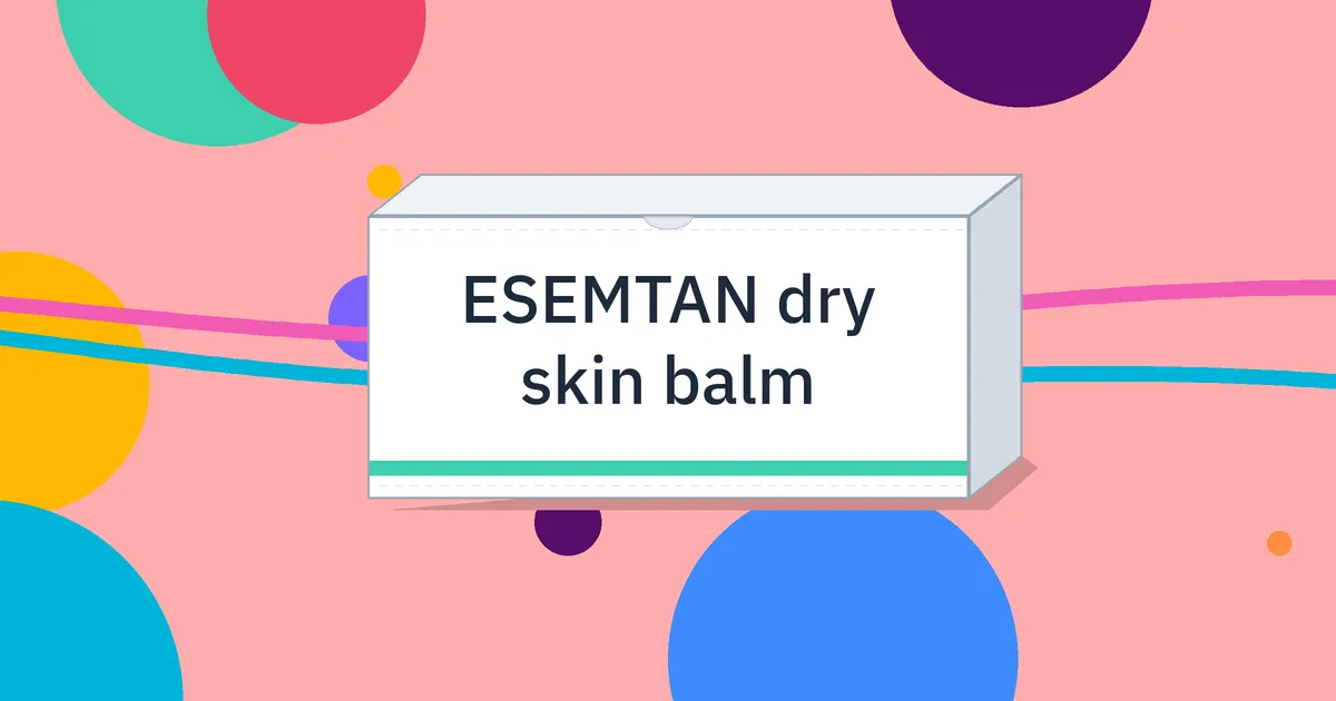 Symbolbild: Packung mit der Aufschrift ESEMTAN dry skin balm (PZN 11729649) – Verfügbarkeit und Bezug in Apotheken in Frankfurt am Main