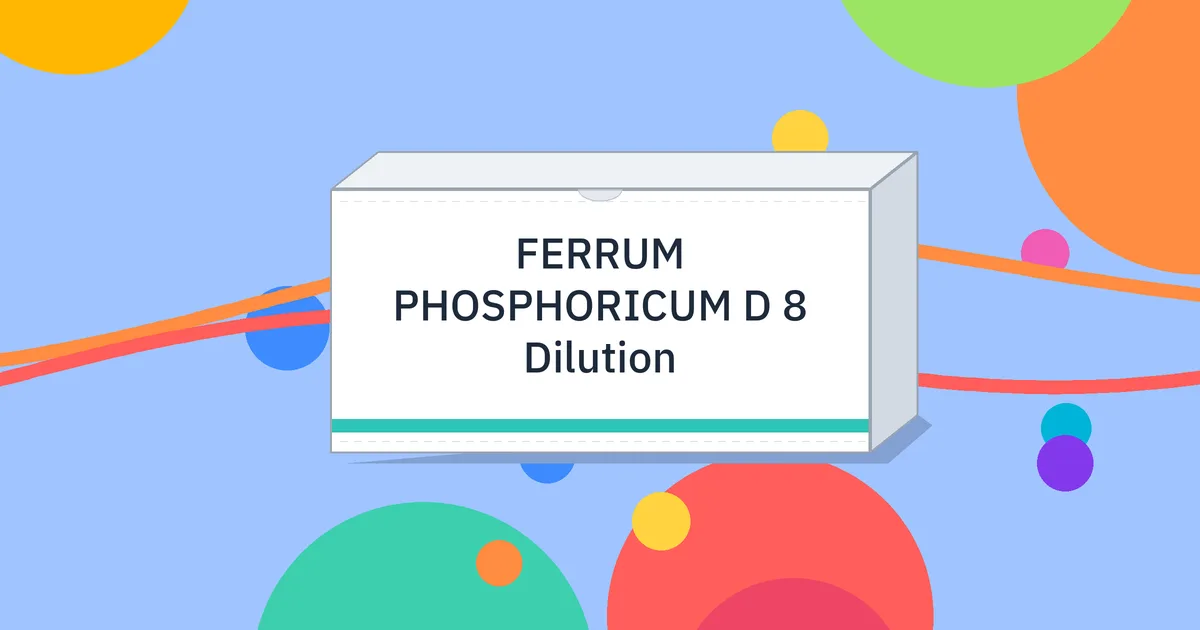 Symbolbild: Packung mit der Aufschrift FERRUM PHOSPHORICUM D 8 Dilution (PZN 01770734) – Verfügbarkeit und Bezug in Apotheken in Frankfurt am Main