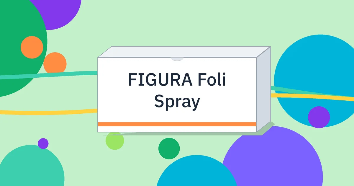 Symbolbild: Packung mit der Aufschrift FIGURA Foli Spray (PZN 18821335) – Verfügbarkeit und Bezug in Apotheken in Frankfurt am Main