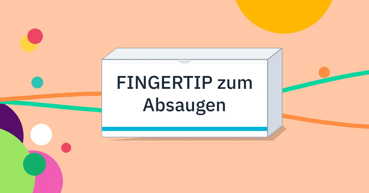 Symbolbild: Packung mit der Aufschrift FINGERTIP zum Absaugen (PZN 09330561) – Verfügbarkeit und Bezug in Apotheken in Frankfurt am Main