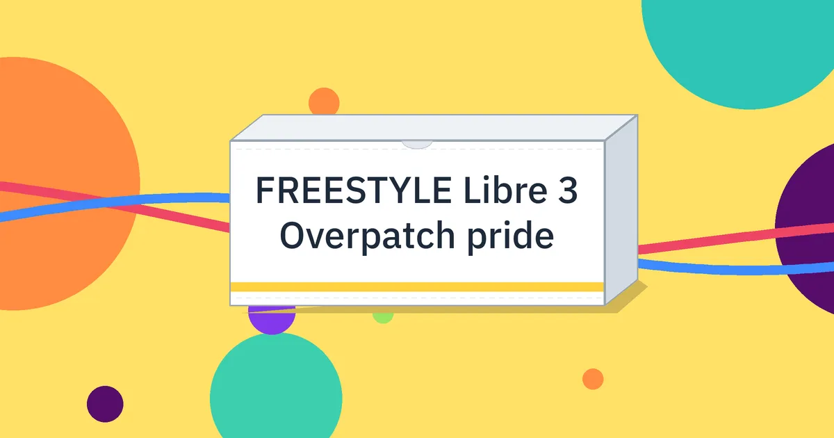 Symbolbild: Packung mit der Aufschrift FREESTYLE Libre 3 Overpatch pride (PZN 19866771) – Verfügbarkeit und Bezug in Apotheken in Frankfurt am Main