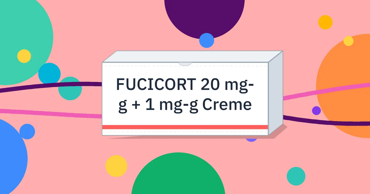 Symbolbild: Packung mit der Aufschrift FUCICORT 20 mg-g + 1 mg-g Creme (PZN 11535543) – Verfügbarkeit und Bezug in Apotheken in Frankfurt am Main