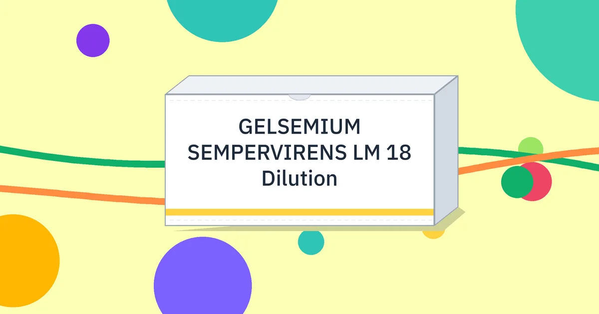Symbolbild: Packung mit der Aufschrift GELSEMIUM SEMPERVIRENS LM 18 Dilution (PZN 02602097) – Verfügbarkeit und Bezug in Apotheken in Frankfurt am Main