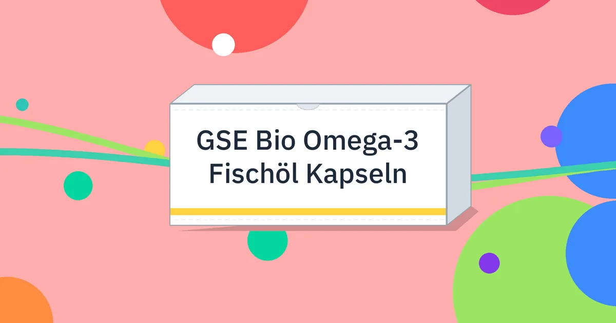 Symbolbild: Packung mit der Aufschrift GSE Bio Omega-3 Fischöl Kapseln (PZN 13982269) – Verfügbarkeit und Bezug in Apotheken in Frankfurt am Main