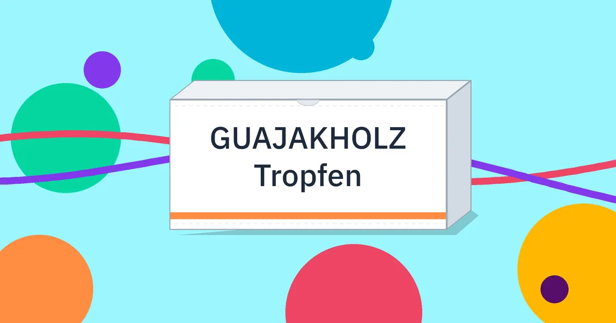 Symbolbild: Packung mit der Aufschrift GUAJAKHOLZ Tropfen (PZN 18439535) – Verfügbarkeit und Bezug in Apotheken in Frankfurt am Main