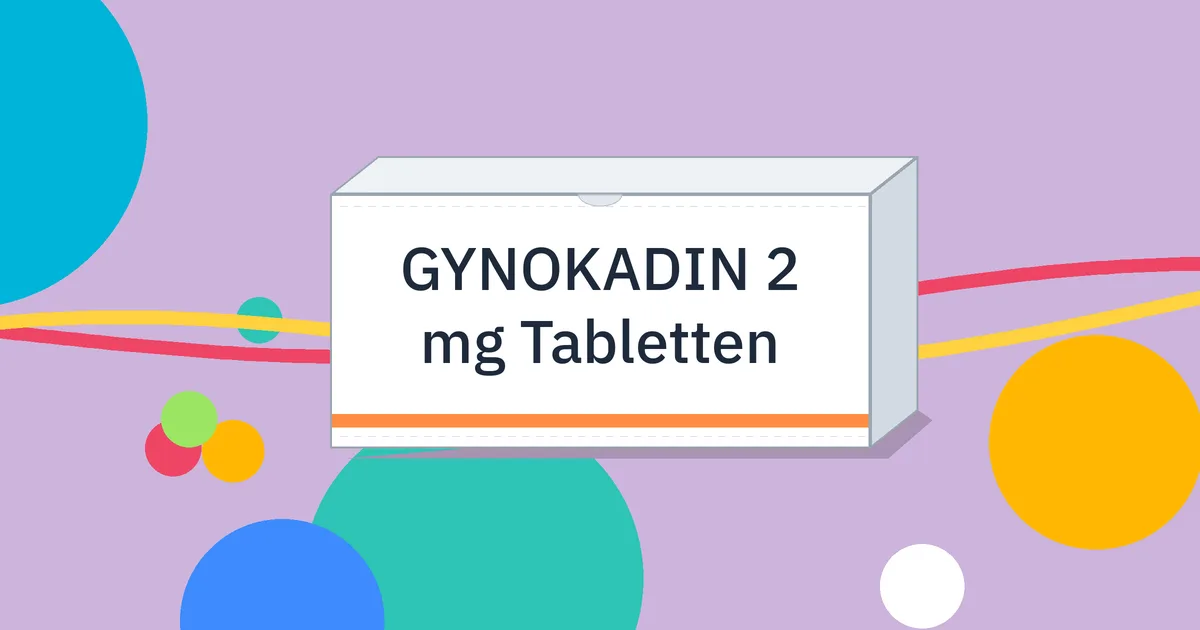 Symbolbild: Packung mit der Aufschrift GYNOKADIN 2 mg Tabletten (PZN 07147261) – Verfügbarkeit und Bezug in Apotheken in Frankfurt am Main