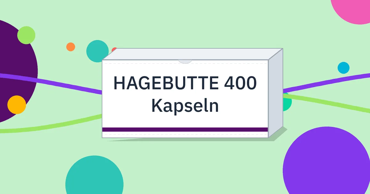 Symbolbild: Packung mit der Aufschrift HAGEBUTTE 400 Kapseln (PZN 02166147) – Verfügbarkeit und Bezug in Apotheken in Frankfurt am Main
