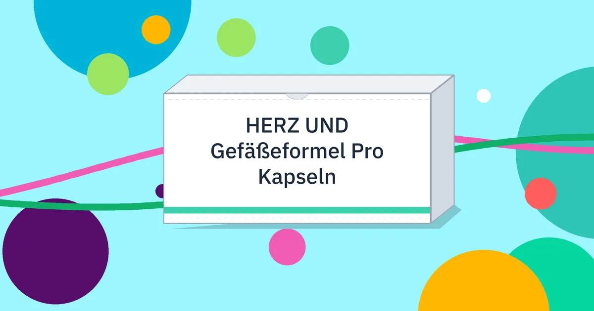 Symbolbild: Packung mit der Aufschrift HERZ UND Gefäßeformel Pro Kapseln (PZN 19480913) – Verfügbarkeit und Bezug in Apotheken in Frankfurt am Main