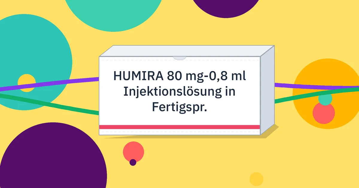 Symbolbild: Packung mit der Aufschrift HUMIRA 80 mg-0,8 ml Injektionslösung in Fertigspr. (PZN 14372484) – Verfügbarkeit und Bezug in Apotheken in Frankfurt am Main