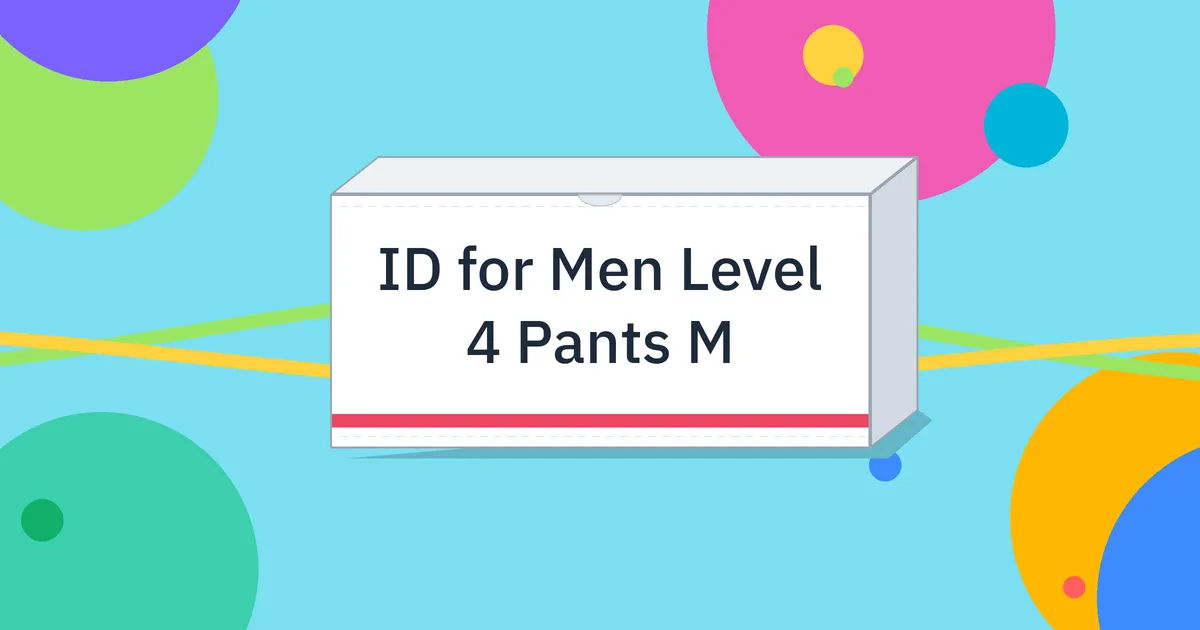 Symbolbild: Packung mit der Aufschrift ID for Men Level 4 Pants M (PZN 17390318) – Verfügbarkeit und Bezug in Apotheken in Frankfurt am Main