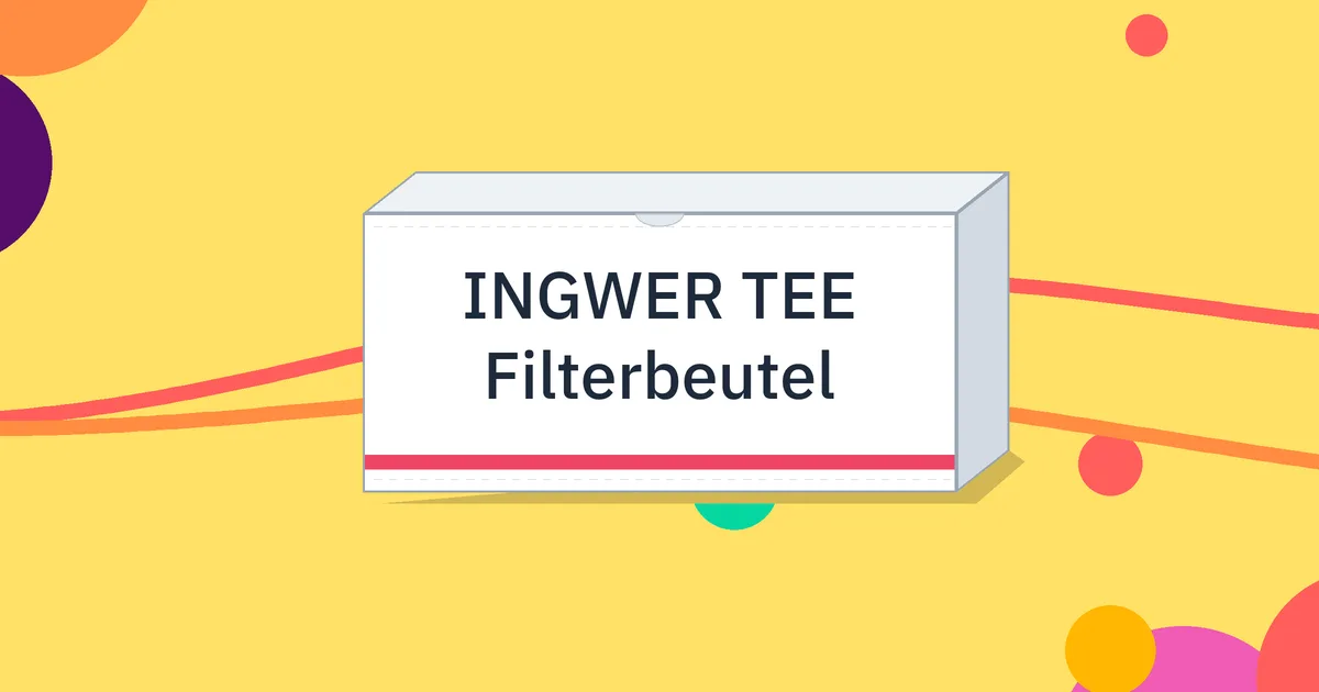 Symbolbild: Packung mit der Aufschrift INGWER TEE Filterbeutel (PZN 06902703) – Verfügbarkeit und Bezug in Apotheken in Frankfurt am Main