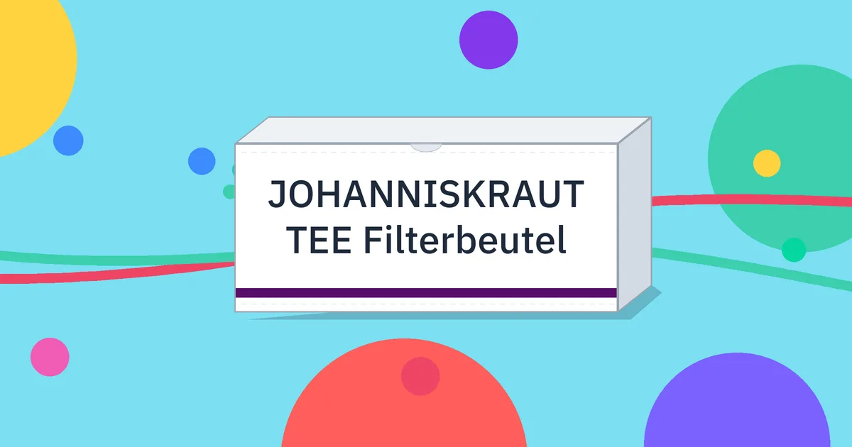 Symbolbild: Packung mit der Aufschrift JOHANNISKRAUT TEE Filterbeutel (PZN 04856502) – Verfügbarkeit und Bezug in Apotheken in Frankfurt am Main