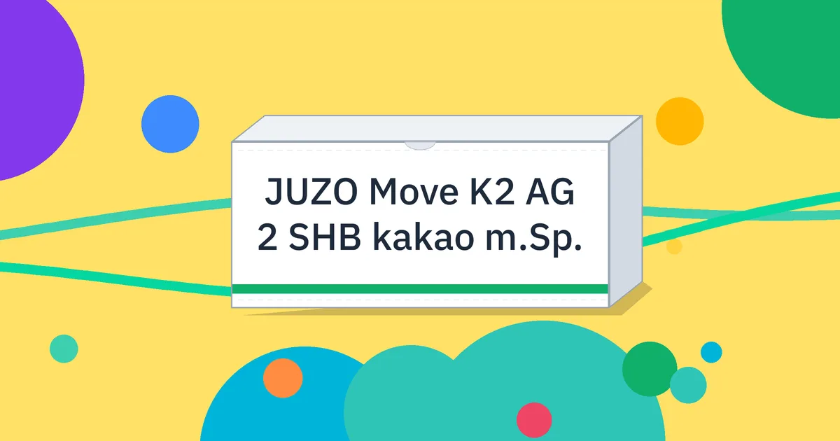 Symbolbild: Packung mit der Aufschrift JUZO Move K2 AG 2 SHB kakao m.Sp. (PZN 18555678) – Verfügbarkeit und Bezug in Apotheken in Frankfurt am Main