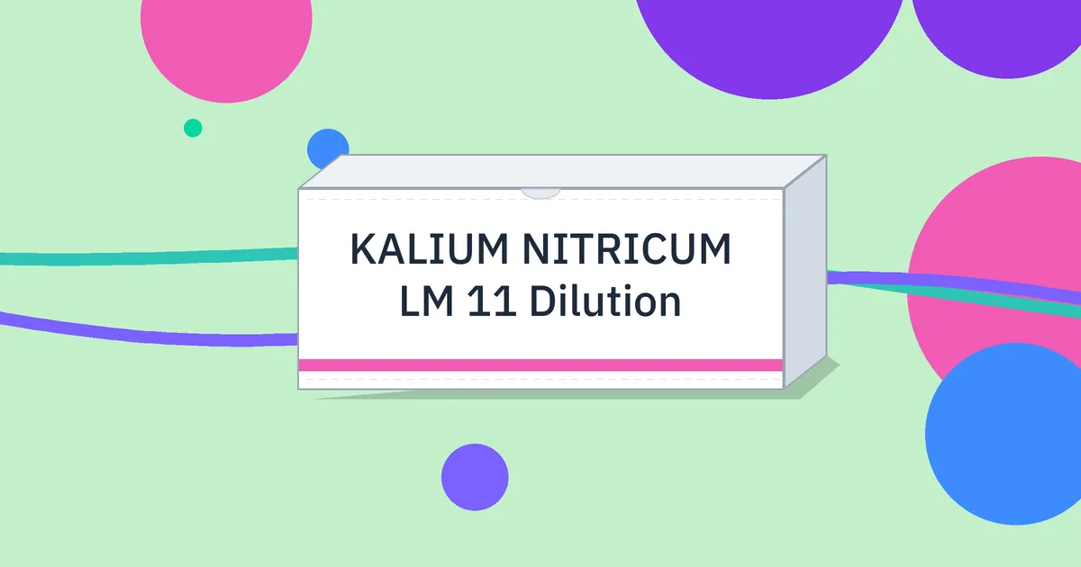 Symbolbild: Packung mit der Aufschrift KALIUM NITRICUM LM 11 Dilution (PZN 12923201) – Verfügbarkeit und Bezug in Apotheken in Frankfurt am Main