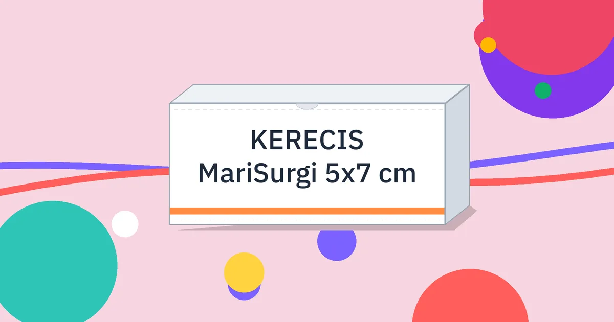 Symbolbild: Packung mit der Aufschrift KERECIS MariSurgi 5x7 cm (PZN 20600475) – Verfügbarkeit und Bezug in Apotheken in Frankfurt am Main