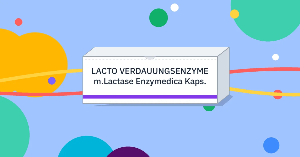 Symbolbild: Packung mit der Aufschrift LACTO VERDAUUNGSENZYME m.Lactase Enzymedica Kaps. (PZN 16941118) – Verfügbarkeit und Bezug in Apotheken in Frankfurt am Main