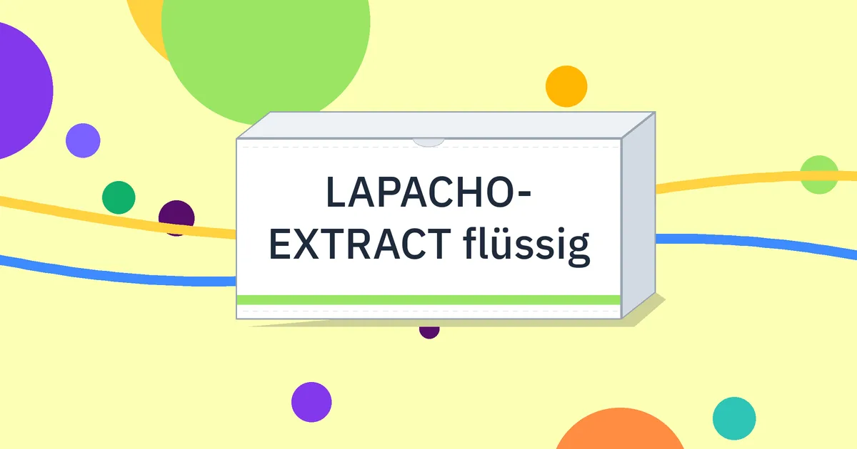 Symbolbild: Packung mit der Aufschrift LAPACHO-EXTRACT flüssig (PZN 07428103) – Verfügbarkeit und Bezug in Apotheken in Frankfurt am Main