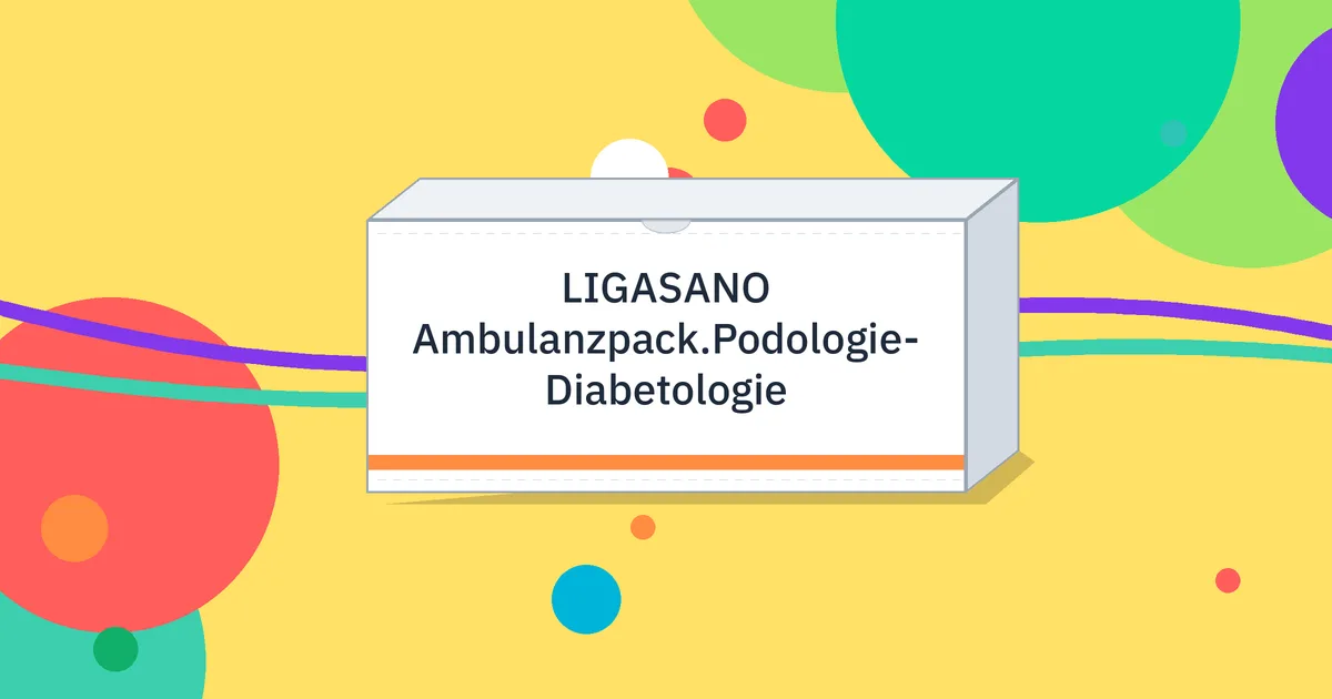 Symbolbild: Packung mit der Aufschrift LIGASANO Ambulanzpack.Podologie-Diabetologie (PZN 17251427) – Verfügbarkeit und Bezug in Apotheken in Frankfurt am Main