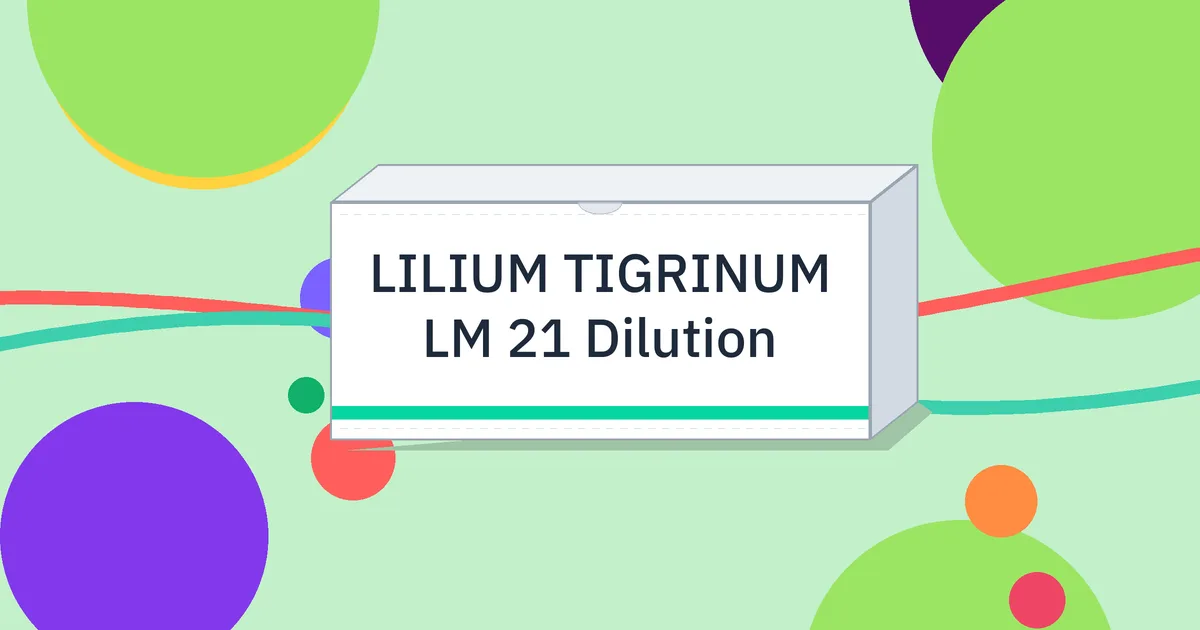 Symbolbild: Packung mit der Aufschrift LILIUM TIGRINUM LM 21 Dilution (PZN 12931206) – Verfügbarkeit und Bezug in Apotheken in Frankfurt am Main