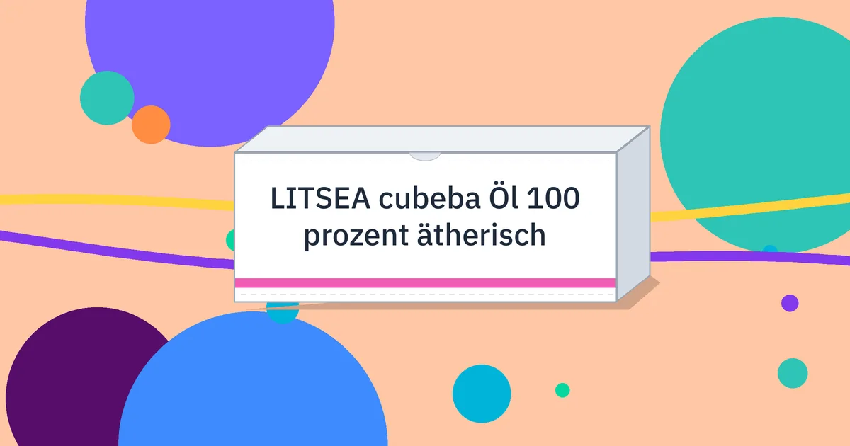 Symbolbild: Packung mit der Aufschrift LITSEA cubeba Öl 100 prozent ätherisch (PZN 07205886) – Verfügbarkeit und Bezug in Apotheken in Frankfurt am Main
