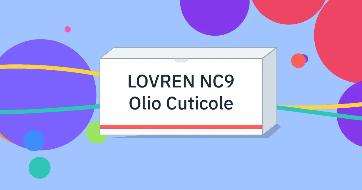 Symbolbild: Packung mit der Aufschrift LOVREN NC9 Olio Cuticole (PZN 20862583) – Verfügbarkeit und Bezug in Apotheken in Frankfurt am Main