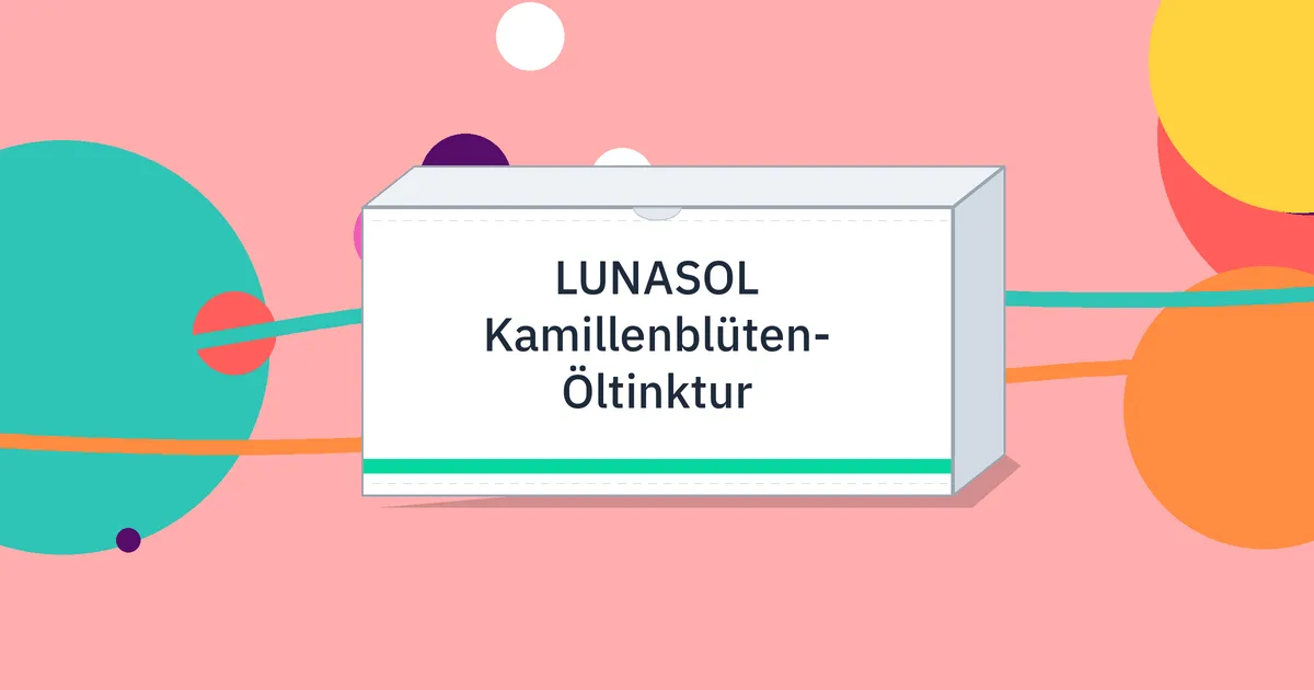 Symbolbild: Packung mit der Aufschrift LUNASOL Kamillenblüten-Öltinktur (PZN 19755563) – Verfügbarkeit und Bezug in Apotheken in Frankfurt am Main