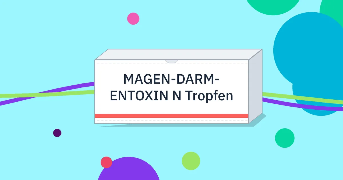 Symbolbild: Packung mit der Aufschrift MAGEN-DARM-ENTOXIN N Tropfen (PZN 06184610) – Verfügbarkeit und Bezug in Apotheken in Frankfurt am Main