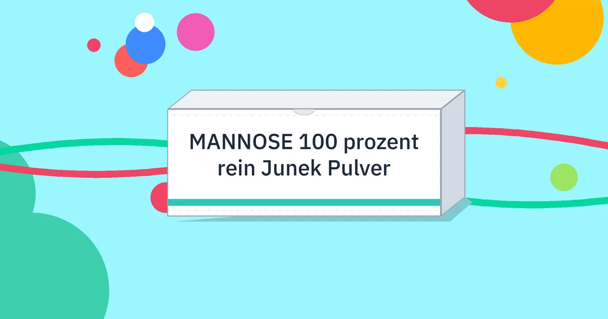 Symbolbild: Packung mit der Aufschrift MANNOSE 100 prozent rein Junek Pulver (PZN 13822301) – Verfügbarkeit und Bezug in Apotheken in Frankfurt am Main