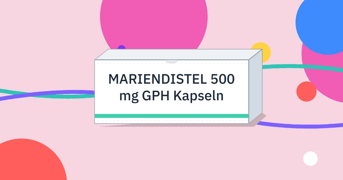 Symbolbild: Packung mit der Aufschrift MARIENDISTEL 500 mg GPH Kapseln (PZN 05530292) – Verfügbarkeit und Bezug in Apotheken in Frankfurt am Main
