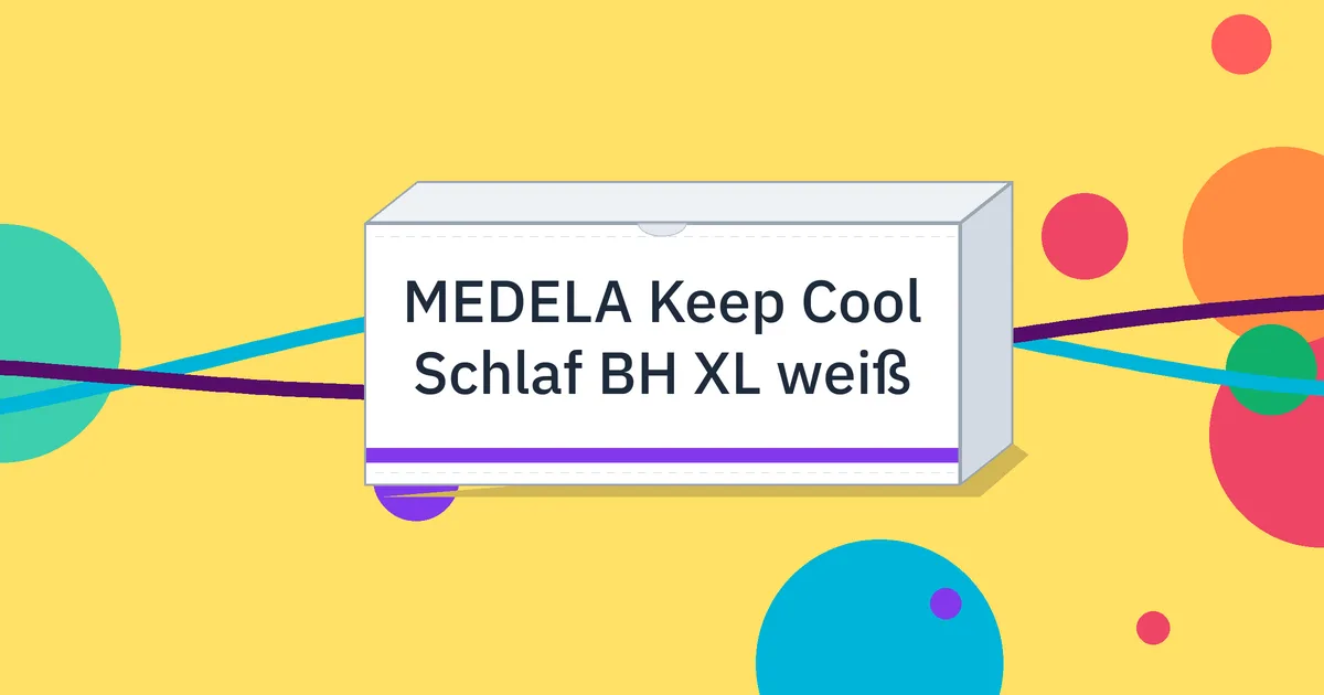 Symbolbild: Packung mit der Aufschrift MEDELA Keep Cool Schlaf BH XL weiß (PZN 18834272) – Verfügbarkeit und Bezug in Apotheken in Frankfurt am Main