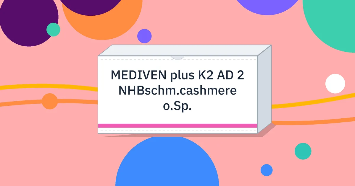 Symbolbild: Packung mit der Aufschrift MEDIVEN plus K2 AD 2 NHBschm.cashmere o.Sp. (PZN 15938083) – Verfügbarkeit und Bezug in Apotheken in Frankfurt am Main