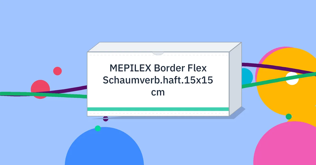 Symbolbild: Packung mit der Aufschrift MEPILEX Border Flex Schaumverb.haft.15x15 cm (PZN 20354728) – Verfügbarkeit und Bezug in Apotheken in Frankfurt am Main