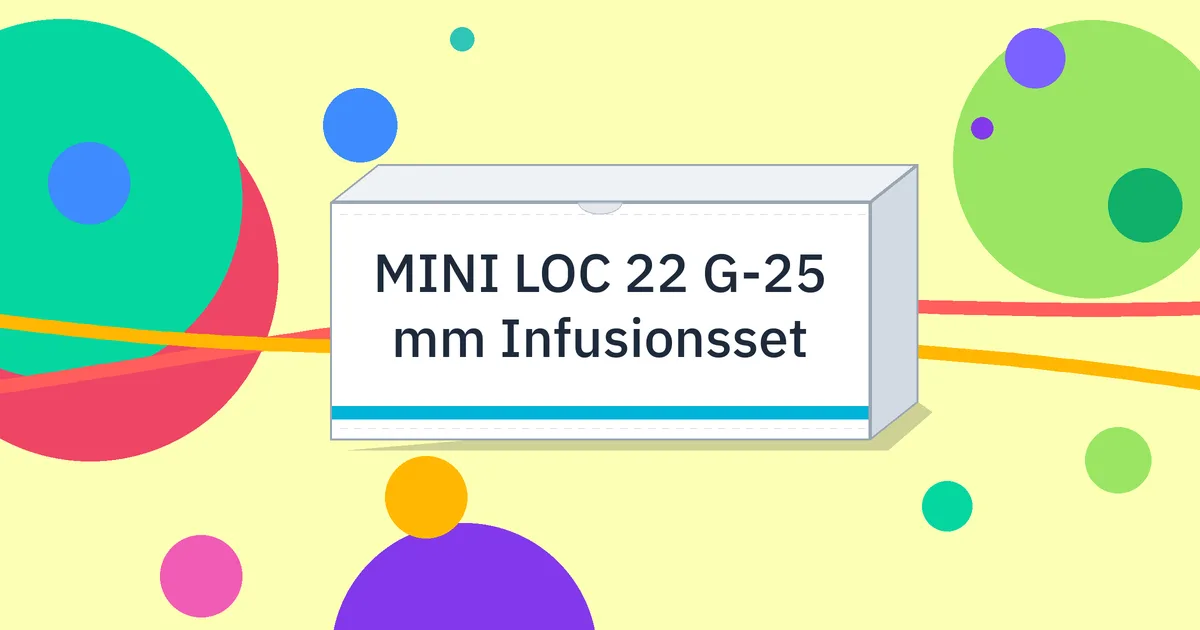 Symbolbild: Packung mit der Aufschrift MINI LOC 22 G-25 mm Infusionsset (PZN 05908313) – Verfügbarkeit und Bezug in Apotheken in Frankfurt am Main