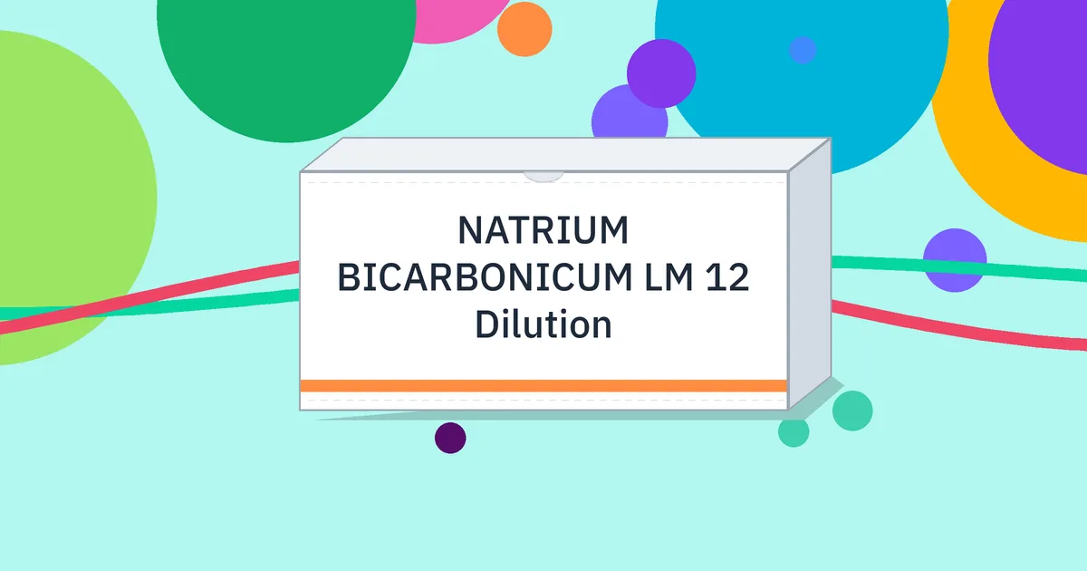 Symbolbild: Packung mit der Aufschrift NATRIUM BICARBONICUM LM 12 Dilution (PZN 12960277) – Verfügbarkeit und Bezug in Apotheken in Frankfurt am Main