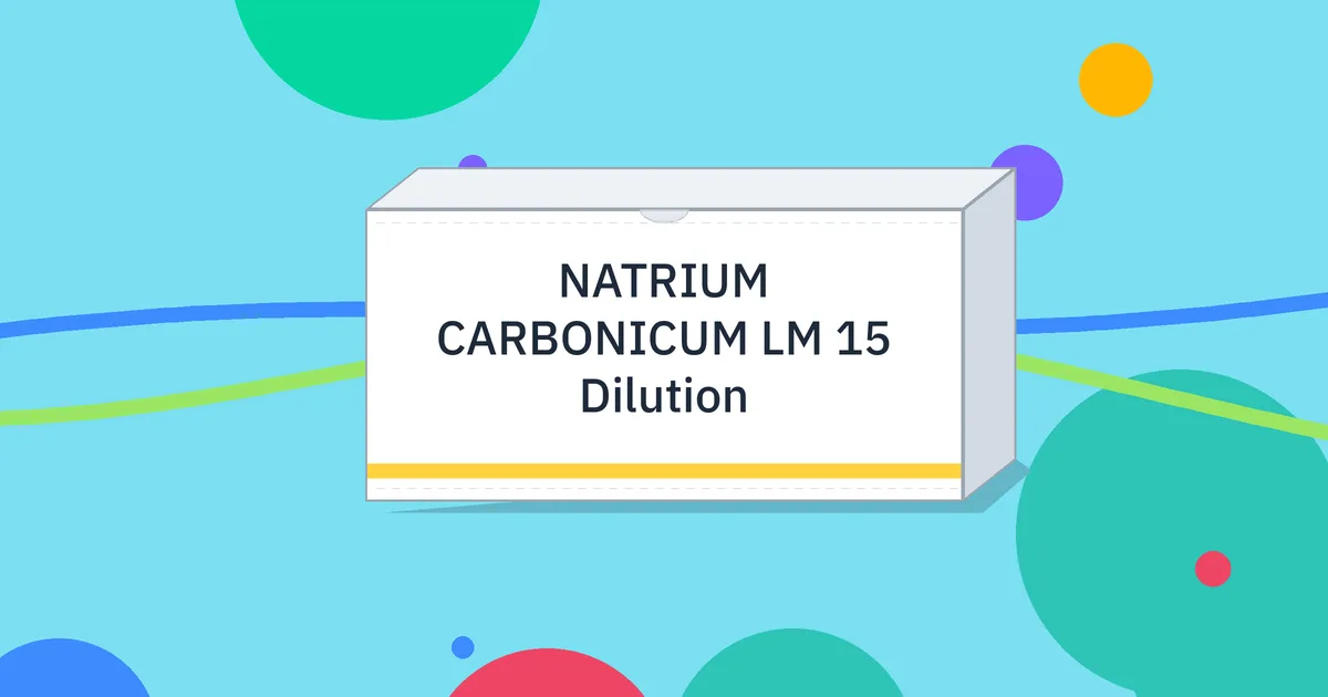 Symbolbild: Packung mit der Aufschrift NATRIUM CARBONICUM LM 15 Dilution (PZN 12961673) – Verfügbarkeit und Bezug in Apotheken in Frankfurt am Main