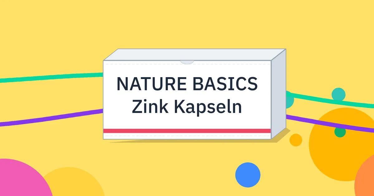 Symbolbild: Packung mit der Aufschrift NATURE BASICS Zink Kapseln (PZN 17613698) – Verfügbarkeit und Bezug in Apotheken in Frankfurt am Main