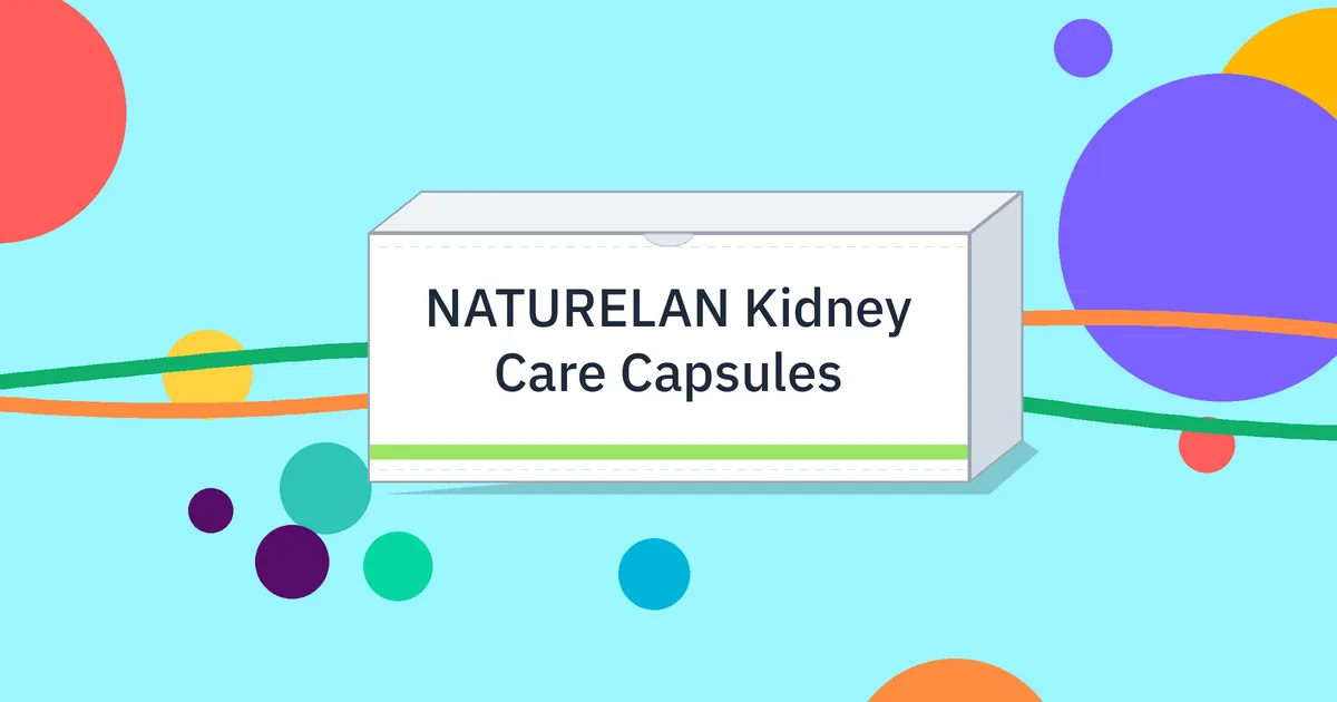 Symbolbild: Packung mit der Aufschrift NATURELAN Kidney Care Capsules (PZN 20103771) – Verfügbarkeit und Bezug in Apotheken in Frankfurt am Main