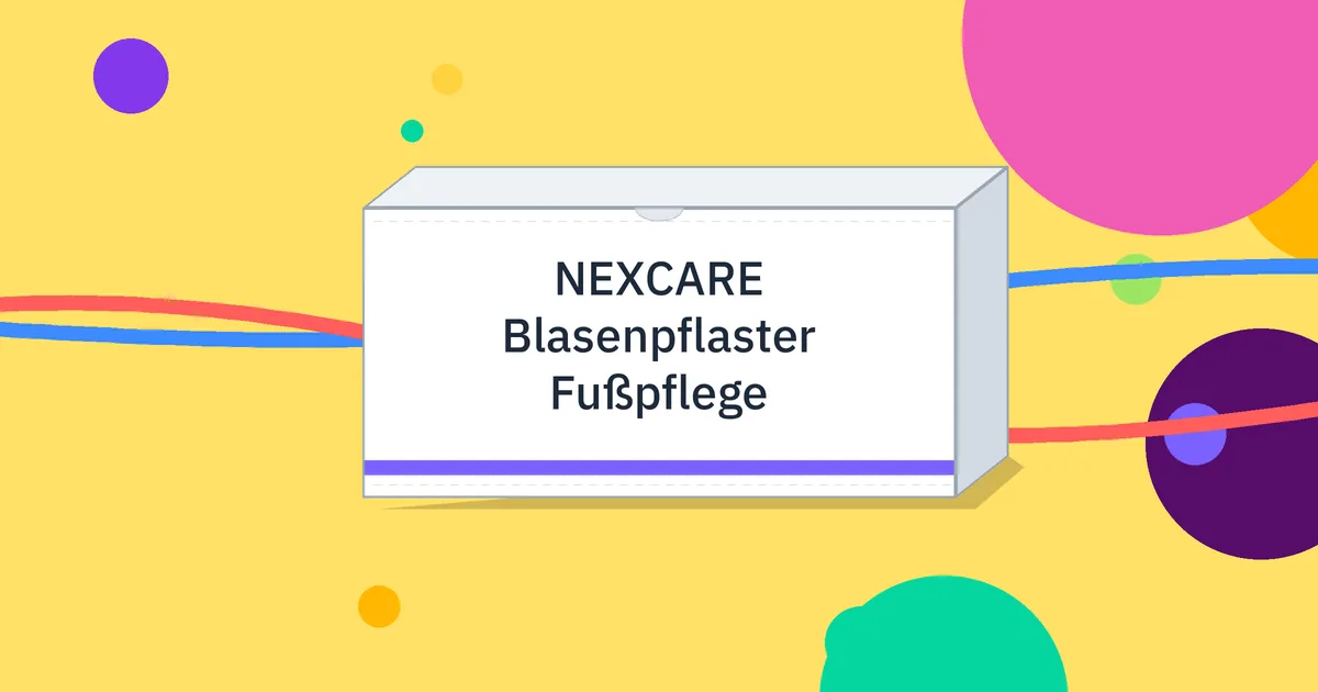 Symbolbild: Packung mit der Aufschrift NEXCARE Blasenpflaster Fußpflege (PZN 16789900) – Verfügbarkeit und Bezug in Apotheken in Frankfurt am Main
