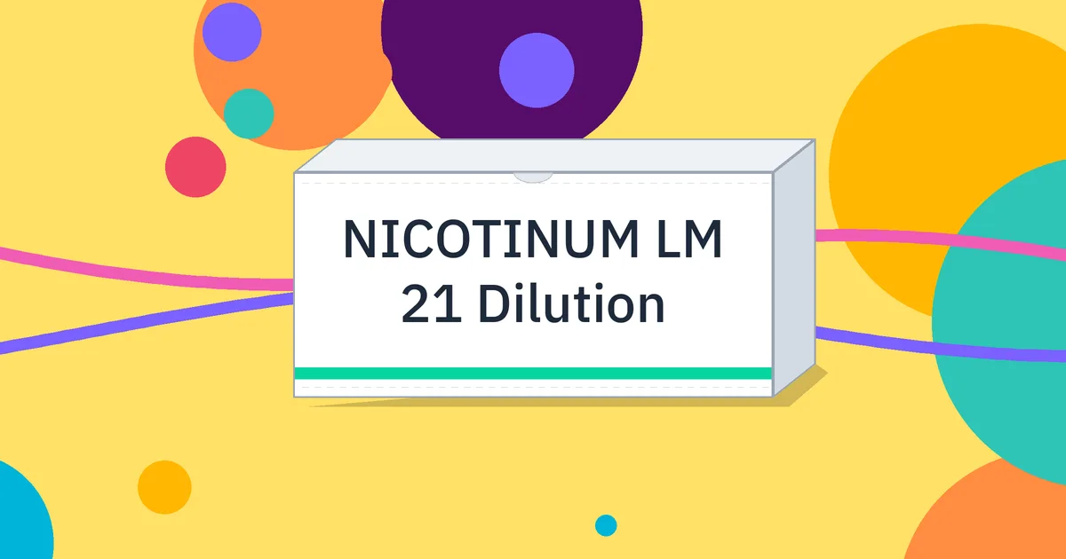 Symbolbild: Packung mit der Aufschrift NICOTINUM LM 21 Dilution (PZN 12969195) – Verfügbarkeit und Bezug in Apotheken in Frankfurt am Main