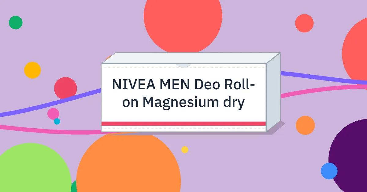 Symbolbild: Packung mit der Aufschrift NIVEA MEN Deo Roll-on Magnesium dry (PZN 17625543) – Verfügbarkeit und Bezug in Apotheken in Frankfurt am Main