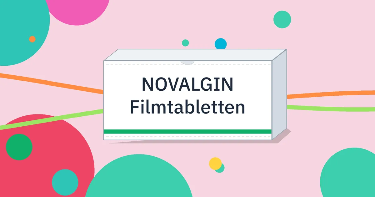 Symbolbild: Packung mit der Aufschrift NOVALGIN Filmtabletten (PZN 00731583) – Verfügbarkeit und Bezug in Apotheken in Frankfurt am Main