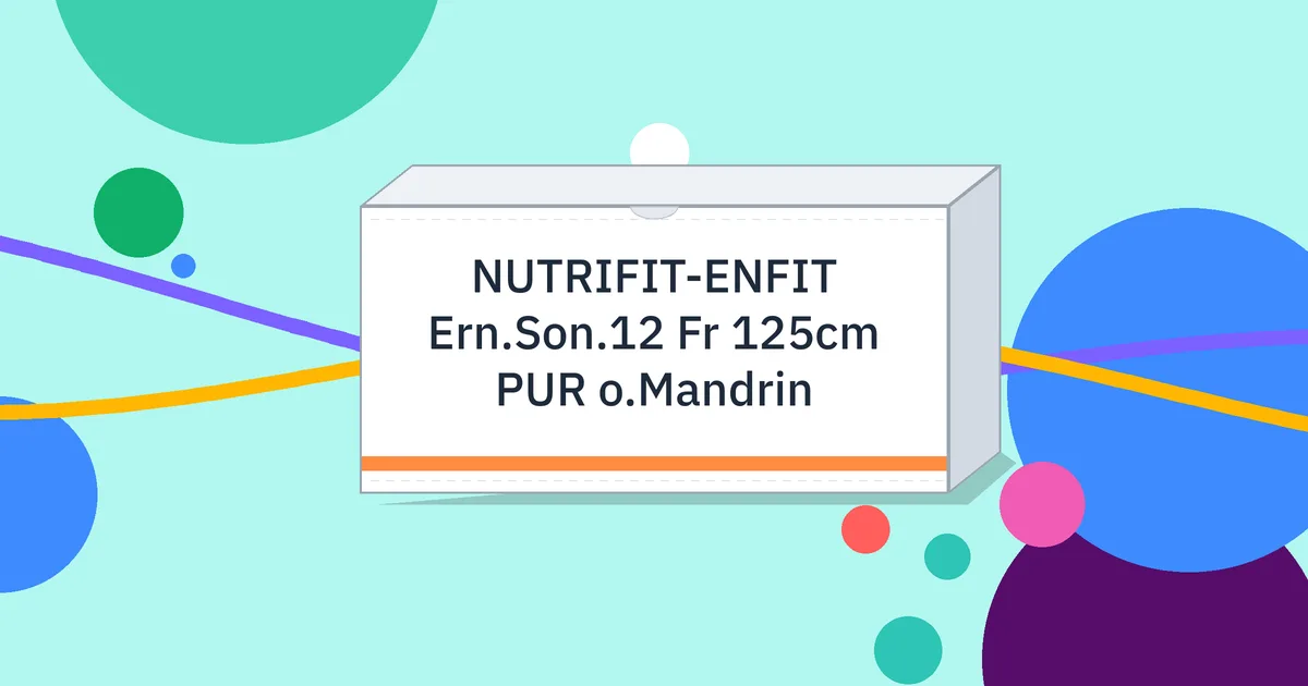 Symbolbild: Packung mit der Aufschrift NUTRIFIT-ENFIT Ern.Son.12 Fr 125cm PUR o.Mandrin (PZN 14173879) – Verfügbarkeit und Bezug in Apotheken in Frankfurt am Main