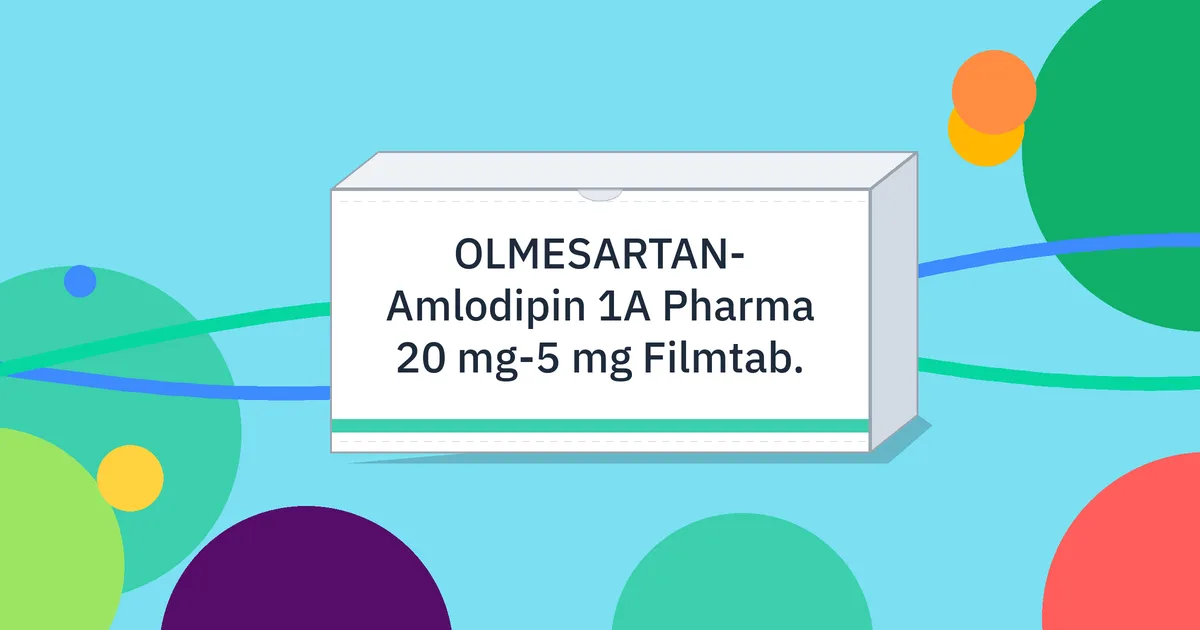 Symbolbild: Packung mit der Aufschrift OLMESARTAN-Amlodipin 1A Pharma 20 mg-5 mg Filmtab. (PZN 13984593) – Verfügbarkeit und Bezug in Apotheken in Frankfurt am Main