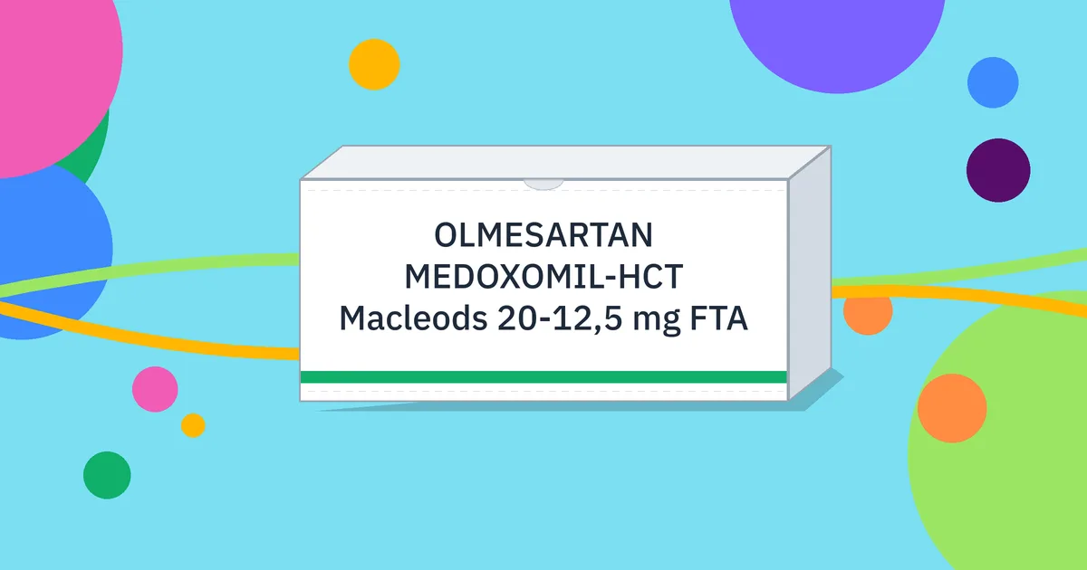 Symbolbild: Packung mit der Aufschrift OLMESARTAN MEDOXOMIL-HCT Macleods 20-12,5 mg FTA (PZN 20107823) – Verfügbarkeit und Bezug in Apotheken in Frankfurt am Main