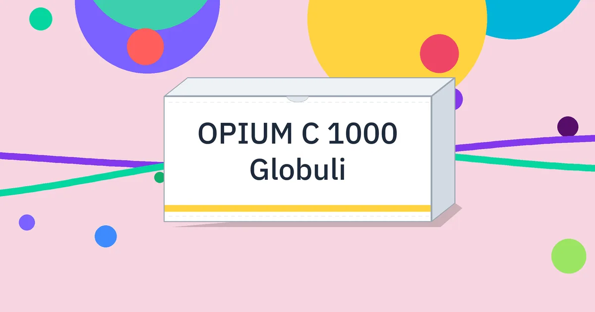 Symbolbild: Packung mit der Aufschrift OPIUM C 1000 Globuli (PZN 04230375) – Verfügbarkeit und Bezug in Apotheken in Frankfurt am Main
