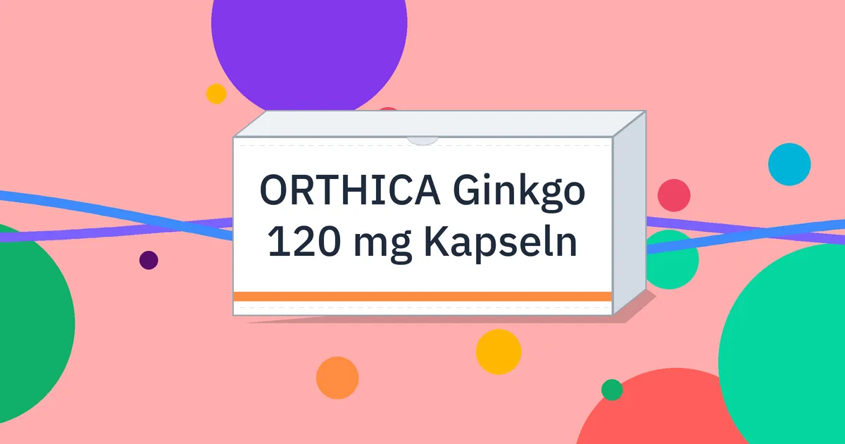 Symbolbild: Packung mit der Aufschrift ORTHICA Ginkgo 120 mg Kapseln (PZN 19427095) – Verfügbarkeit und Bezug in Apotheken in Frankfurt am Main