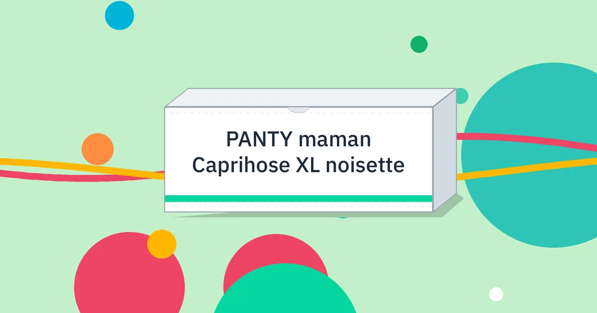 Symbolbild: Packung mit der Aufschrift PANTY maman Caprihose XL noisette (PZN 16190267) – Verfügbarkeit und Bezug in Apotheken in Frankfurt am Main