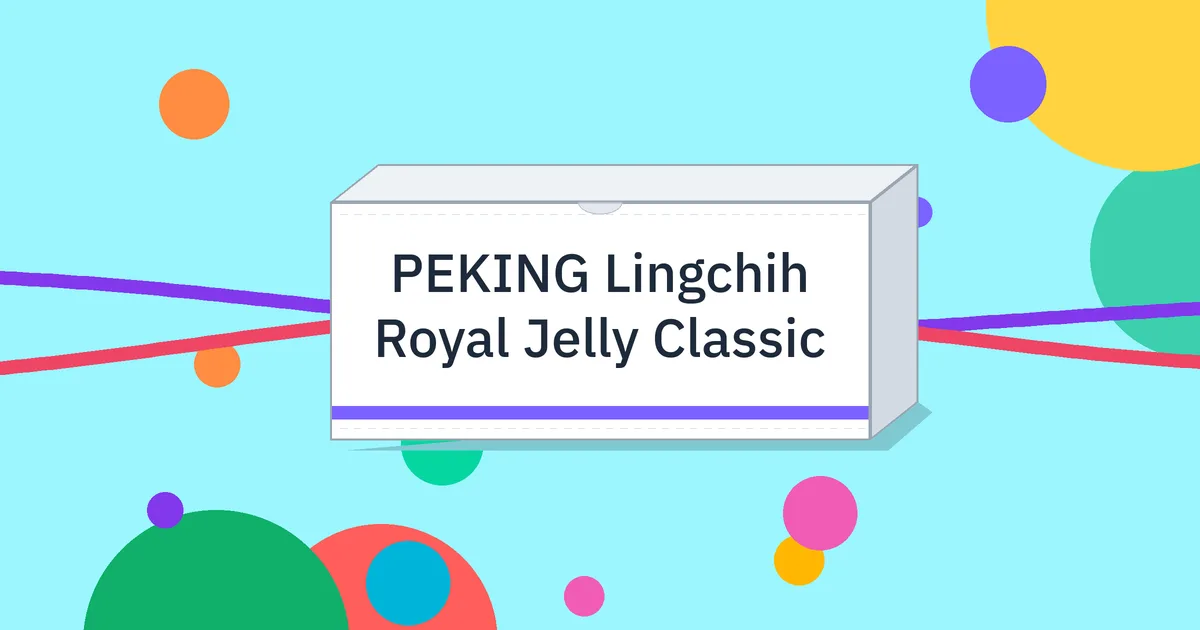 Symbolbild: Packung mit der Aufschrift PEKING Lingchih Royal Jelly Classic (PZN 02288790) – Verfügbarkeit und Bezug in Apotheken in Frankfurt am Main