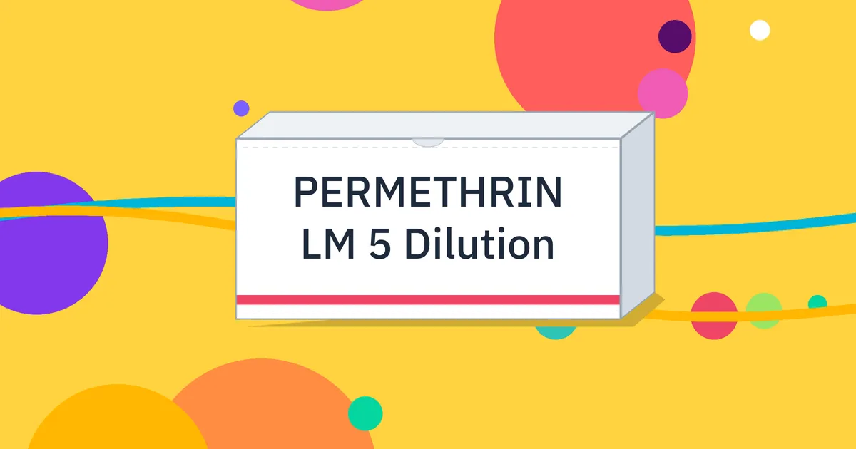 Symbolbild: Packung mit der Aufschrift PERMETHRIN LM 5 Dilution (PZN 13635450) – Verfügbarkeit und Bezug in Apotheken in Frankfurt am Main
